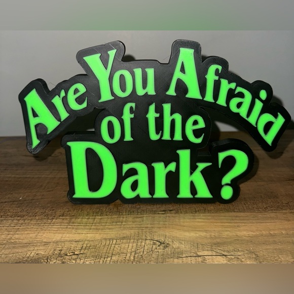 Wall Decor | Are You Afraid Of The Dark 3d Logo Sign Self Standing ...